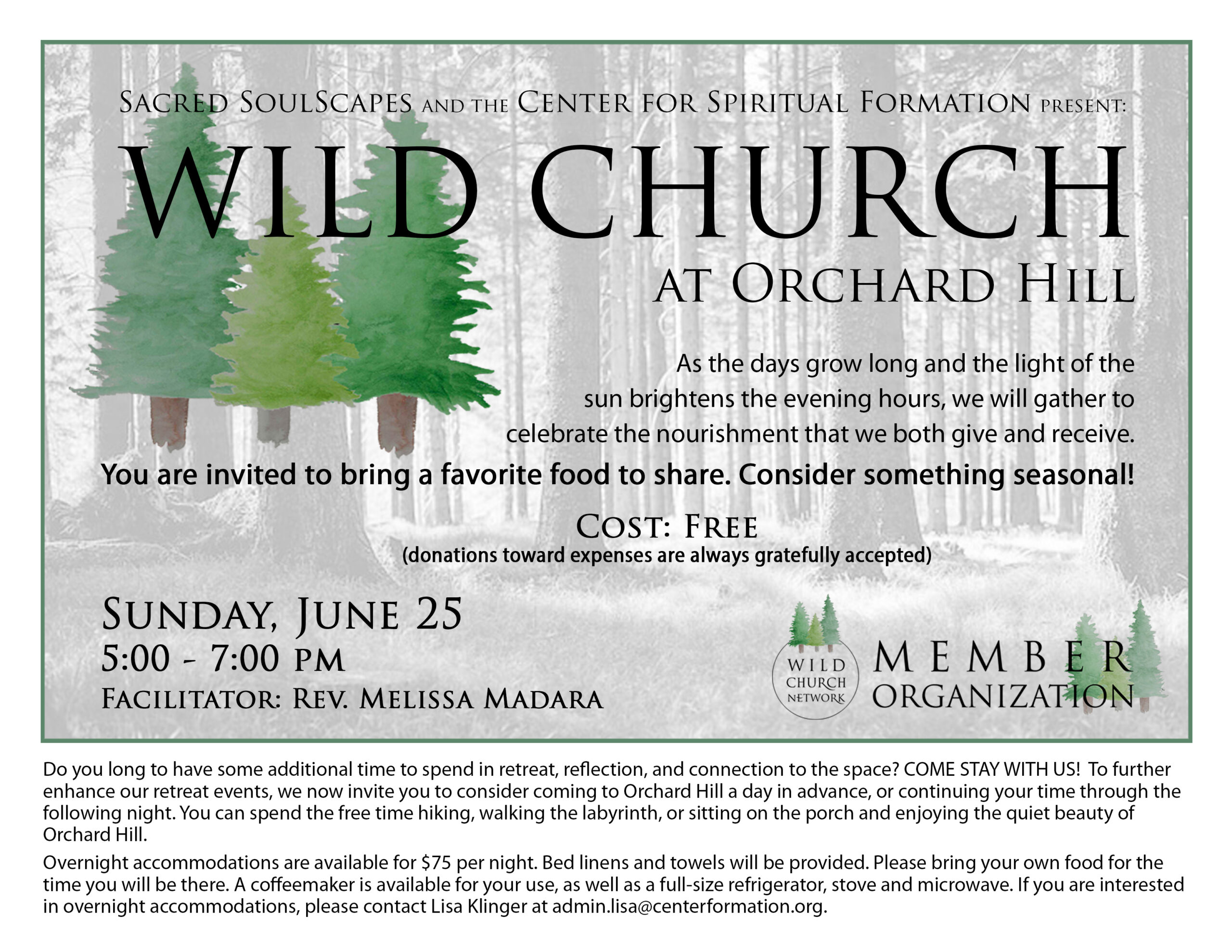 Wild Church with Sacred SoulScapes - Summer 2023 - The Center for ...